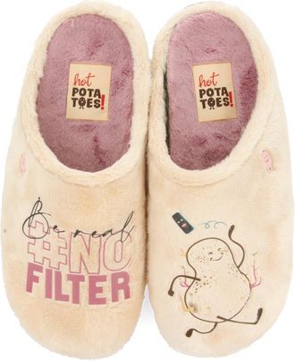 Hot Potatoes Hot Potatoes Damen Sherburne Slipper, beige, 38 EU