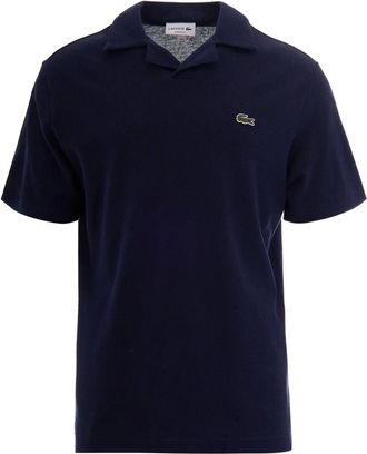 Lacoste Homme, Tops, Bleu, Taille: 2XL Polo Coupe Classique Coton-Lin
