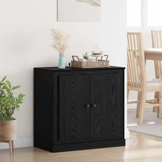 vidaXL Buffet Ch&ecirc;ne noir 70 x 35,5 x 67,5 cm Bois ding&eacute;nierie vidaXL