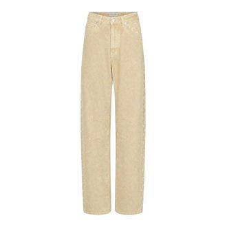 Marine Serre Faded Moon Denim Baggy Jeans - - Jeans - Damen - Beige - M
