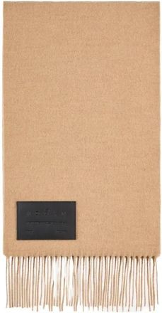 Hogan T&uuml;cher & Schals - Fringed Brown Scarf Crafted - Gr. unisize - in Beige - f&uuml;r Damen