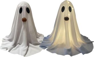 Generic Halloween Ghost | mit 2-teiligen LED-Dekorationen, ästhetisches Ornament für Zuhause, Schlafzimmer, Badezimmer, Außenbereich