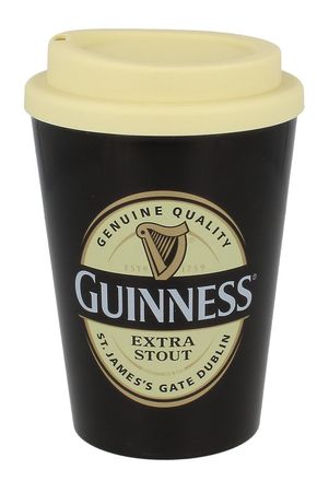 Guinness Etikett Reisebecher
