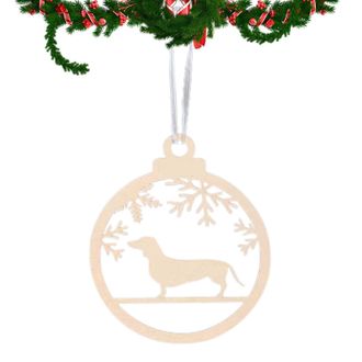 Generico F&uuml;r Hunde f&uuml;r Weihnachtsbaum - Weihnachtsausschnitte aus Holz, handgefertigte Hundekralle f&uuml;r Puppen mit Loch f&uuml;r Urlaub und Hochzeit