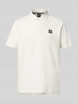 Lerros Regular Fit Poloshirt mit Label-Detail und Knopfleiste
