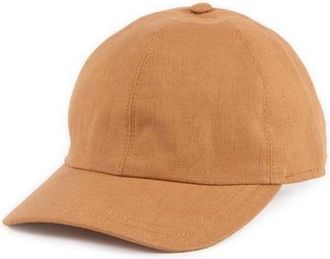 Borsalino Casquette de baseball en lin