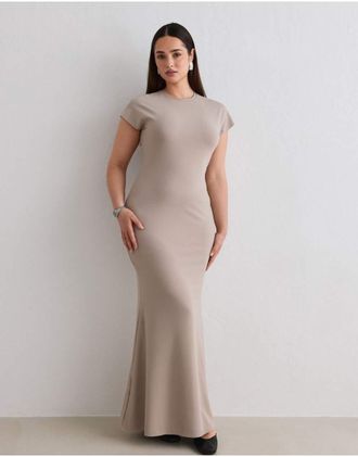 Aim'n Sense - Robe sir&egrave;ne &agrave; mancherons - Argile fonc&eacute;-Neutral