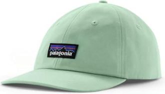 Patagonia P-6 Label Trad Cap Casquette de Baseball, Vert s&eacute;d&eacute;, Taille Unique Unisexe-Adulte