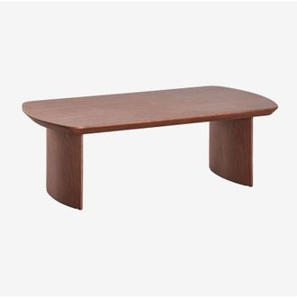 Sklum Sklum - Rechteckiger Couchtisch 120x60 cm aus mdf Tuareg Braun Dark