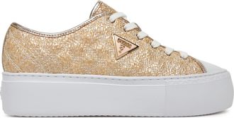 Guess Sneakers aus Stoff Guess FLTJOE FAP12 Goldfarben
