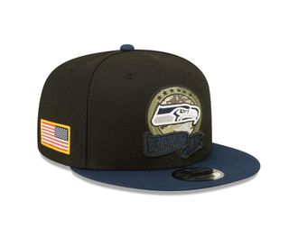 New Era NFL Seattle Seahawks Salute to Service 2022 Snapback 9FIFTY Game Cap, Gr&ouml;&szlig;e :S/M