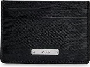 BOSS Hommes GalleryA S card Porte-cartes en cuir embossé avec plaquette logotée