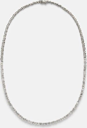 Suzanne Kalan Halskette Mini aus 18kt Wei&szlig;gold (750/1000) mit Diamanten