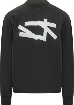 44 Label Group Homme, Sweatshirts et sweats &agrave; capuche, Noir, Taille: XS Long Sleeve Crewneck SweaT-shirt
