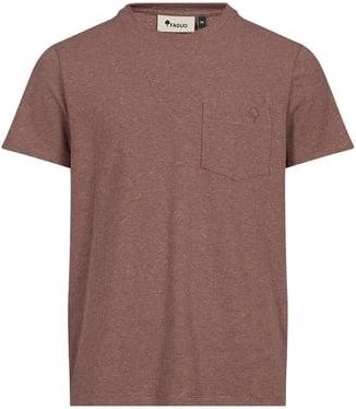 Faguo Tee-shirt droit col rond mouchet&eacute;