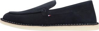 Tommy Hilfiger Herren Hilfiger Stitchdown Suede Loafer Fm0fm05782 Fahrer-Slipper, Blue (Desert Sky), 40 EU