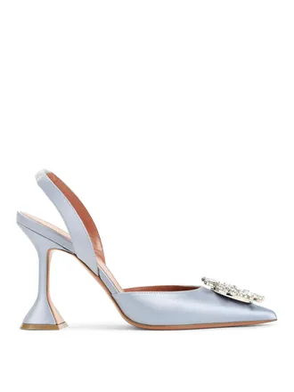 Amina Muaddi Mules - Gris
