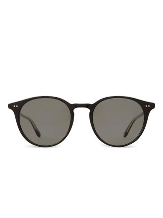 Garrett Leight lunettes de soleil Clune Sun &agrave; monture ronde - Noir