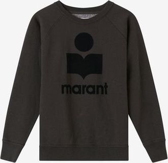Isabel Marant Sweatshirt Logo Milly - Femme - Noir D&eacute;lav&eacute; - Taille 34 - Marant &Eacute;toile
