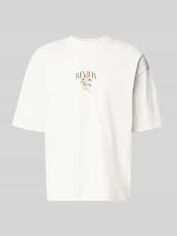 Review T-Shirt mit &uuml;berschnittenen Schultern