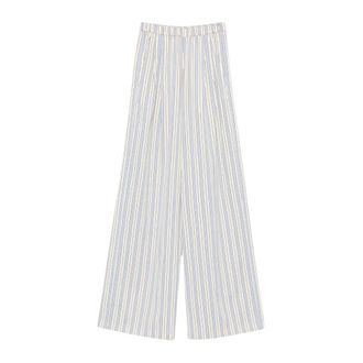 Forte_Forte Gestreifte Hose mit geradem Bein - - Trousers - Damen - Mehrfarbig - XS