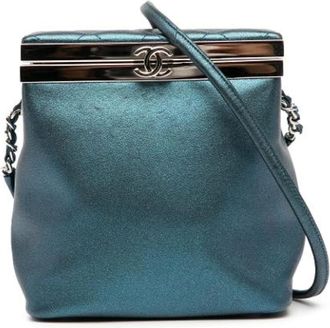 Chanel Sac Vanity Pre-owned - Femme - Pre-owned - Bleu - Taille: ONE Size