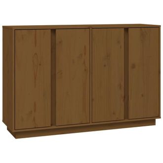 vidaXL Buffet Marron miel 120x35x80 cm Bois massif de pin Vidaxl