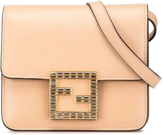 Fendi Hobo Bags - Leather Crystal Fab Crossbody - Gr. unisize - in Braun - f&uuml;r Damen