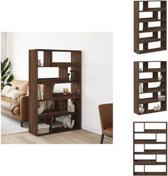 vidaXL Raumteiler Eichen-Optik 100x33x156,5 cm Holzwerkstoff - Raumteiler - Raumtrenner - Regal Raumteiler - Regal Raumtrenner