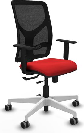 Piqueras y Crespo B&uuml;rostuhl Parkett mit 1D-Armlehnen, h&ouml;henverstellbare Lendenwirbelst&uuml;tze, ausgestattet mit Syncro/Traslack und Schneideschaum, mit Rollen von 65 mm, P