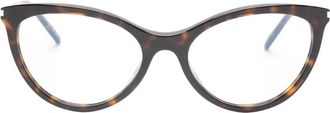 Saint Laurent Eyewear lunettes de vue à monture papillon - Marron
