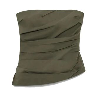 SIMKHAI Emerson Bustier Top - - Tops - Damen - Gr&uuml;n - XS