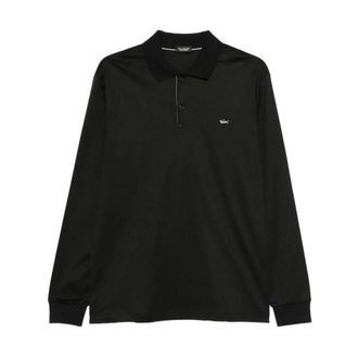 Paul & Shark Gestricktes Baumwoll-Poloshirt - - Tops - Herren - Schwarzk - L