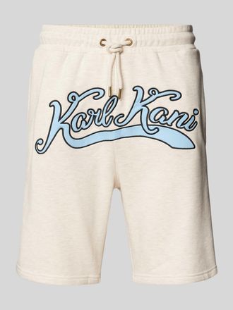 Karl Kani Regular Fit Sweatshorts mit Label-Stitching