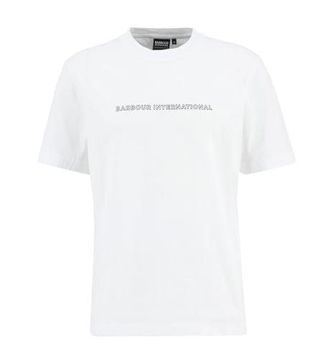 Barbour International Outline T-shirt Blanc, blanc, XL