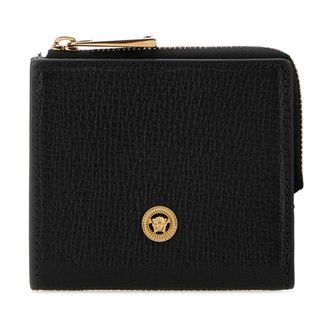 Versace Homme, Accessoires, Noir, Taille: ONE Size Portefeuille en cuir