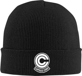Generic Chapeau dHomme, Logo Blanc Noir Motif Circulaire Hommes, Unisexe Bonnet, Bonnet, Pull Hiver, Chaleur Thermique pour No&euml;l en Plein air, Cadeau de Cycli