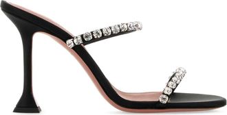 Amina Muaddi Gigi Mules 95mm - Blau