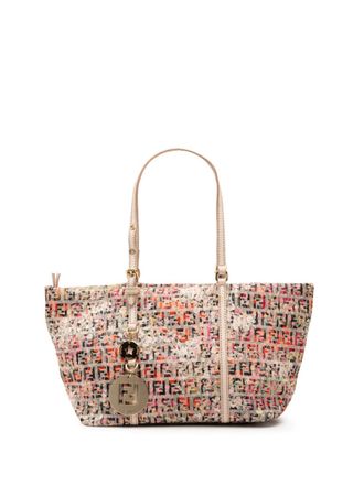 Fendi 2010-2025 Mini Zucchino Canvas Floral Superstar tote bag - Multicolore
