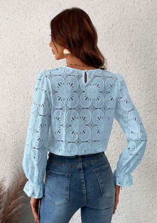 Cupshe Blusentop Romantisches Strick Top aus Spitze
