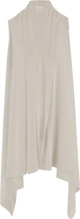 SA SU PHI Femme, Vestes, Beige, Taille: 42 FR Longue maille en cachemire et soie