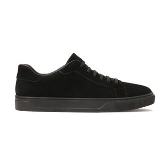 Kazar Schwarze Wildleder-Schn&uuml;rsneaker - - Shoes - Herren - Schwarzk - 45 EU