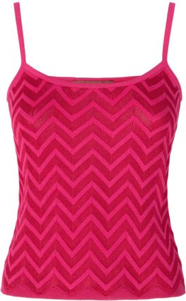 Missoni débardeur à motif zig-zag - Rose