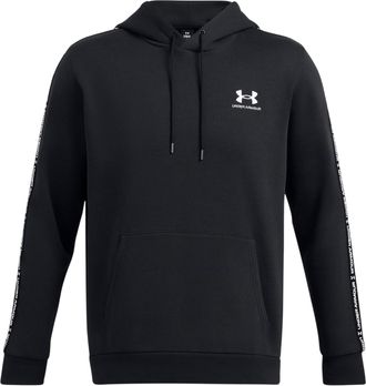 Under Armour Icon Kapuzenpullover f&uuml;r Herren, Baumwollmischung, &Auml;rmel mit Streifen (Schwarz)