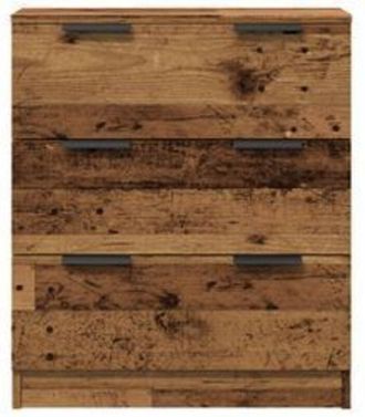 Les Tendances Commode 3 tiroirs moderne Karona 60cm - Choix raffin&eacute; pour un rangement efficace-Marron noisette