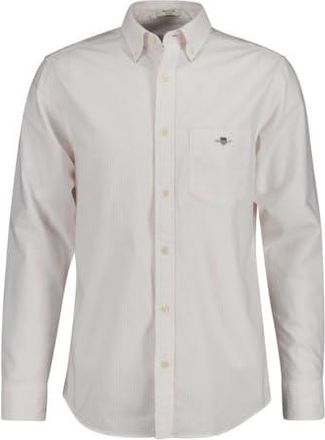 GANT Stripe Shirt Chemise À Rayures Banker REG Oxford, Light Pink, XXL Homme
