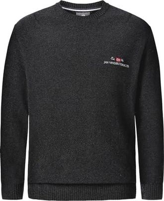 Jan Vanderstorm Homme Pull Albrekt Gris Foncé, 5XL (XXXXXL) - 72/74