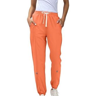 Generico Pantalon de sport pour femme dhiver pantalon de jogging pour femme avec poches taille haute pantalon de surv&ecirc;tement doux et confortable pantalon avec 