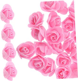 Holibanna 50stücke Mini Kunstrosenköpfe Aus Schaumstoff Künstliche Rosenblüten Für DIY Handwerk Party Dekoration Und Blumenarrangements