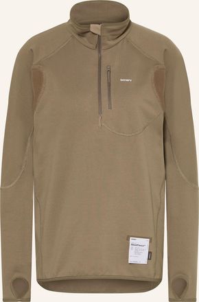 SATISFY Satisfy Laufshirt Ghostfleece Half Zipp braun